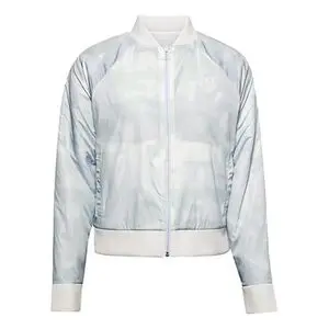Under Armour Move Reversible Bomber Jacket 'white Ice Blue - White/blue