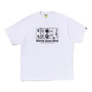 A BATHING APE Baby Milo Figure Relaxed Fit Tee - White