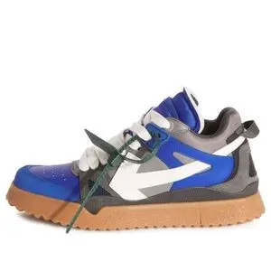 Off-White Sponge Mid-top Sneakers 'blue White Grey Tan - Blue/white/grey