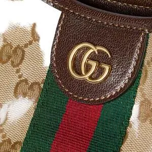 Gucci Giglio Large Tote Bag - Sand/dark Brown
