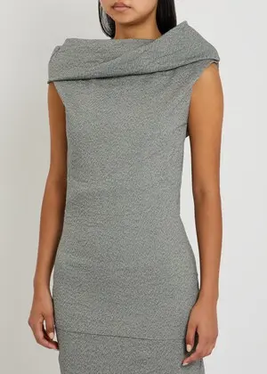 Issey Miyake Allow Draped Paper-blend Top