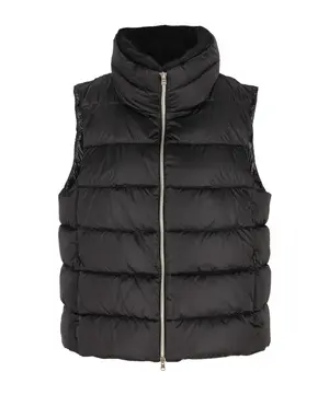 Herno Zippered Vest - Black