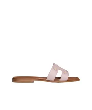 Celine Marina Mule In Calfskin - Brown