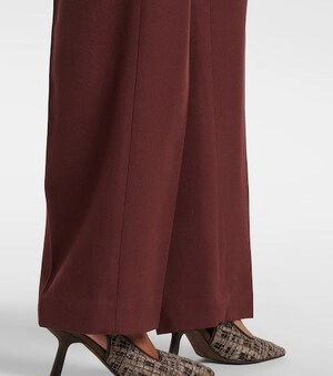 Brunello Cucinelli Monili Virgin Wool Straight Pants