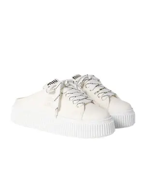 Miu Miu Denim Sneaker Mules