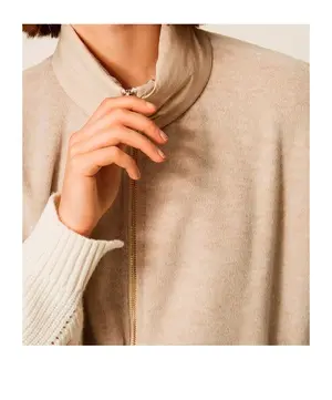 TWINSET Zip-up Mock-neck Poncho