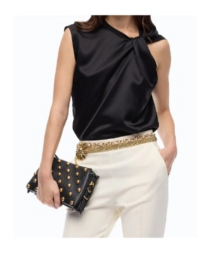 Pinko Sleeveless Satin Blouse