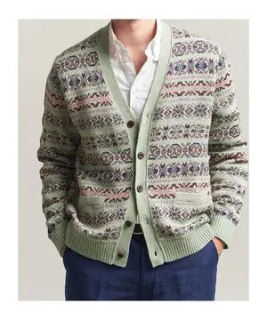 Polo Ralph Lauren Cotton/linen Fair Isle Cardigan