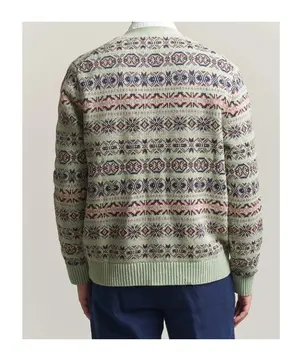 Polo Ralph Lauren Cotton/linen Fair Isle Cardigan