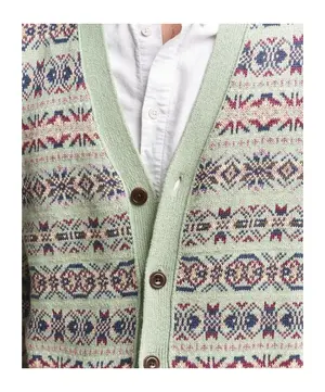 Polo Ralph Lauren Cotton/linen Fair Isle Cardigan