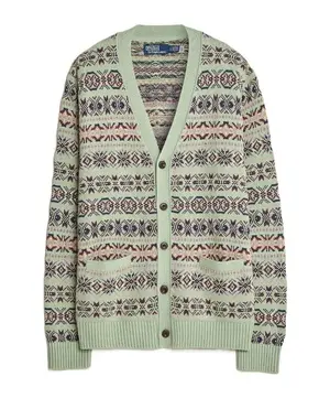 Men's Herringbone Jacquard Cardigans