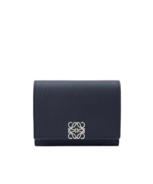 Loewe Anagram Trifold Wallet - Deep Navy Blue