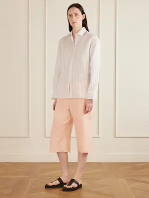 Aflalo Auden Lace-trimmed Silk-satin Shorts