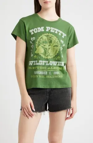 Daydreamer Tom Petty Wildflowers Studio Album Graphic T-shirt - Dark Ivy