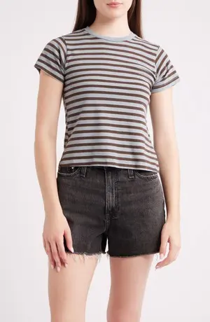 Daydreamer Striped Cotton T-shirt - Cloud Blue Stripe