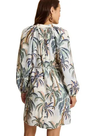 Tommy Bahama Palm Print Long Sleeve Dress