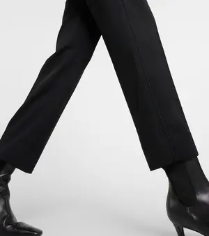 Victoria Beckham High-rise Wool-blend Straight Pants