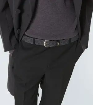 Gucci Gg Leather Belt