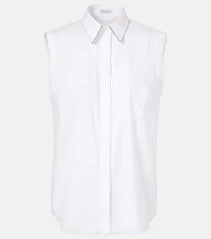 Brunello Cucinelli Cotton-blend Shirt - White