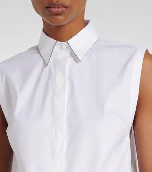 Brunello Cucinelli Cotton-blend Shirt - White