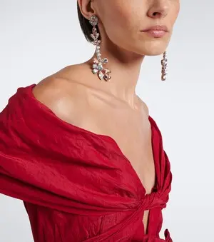 Erdem Crystal-embellished Drop Earrings