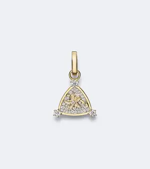 FOUNDRAE Resilience Blossoms 18kt Pendant With Diamonds - Gold
