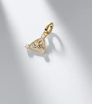 FOUNDRAE Resilience Blossoms 18kt Yellow Diamond Pendant