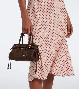 Prada Bonnie Mini Suede Tote Bag