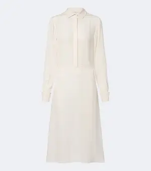 FENDI Fendi Chevron Jacquard Silk Midi Dress