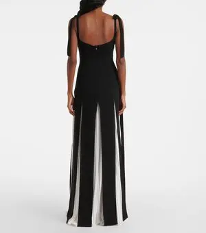 MARMAR HALIM Pleated Silk Gown