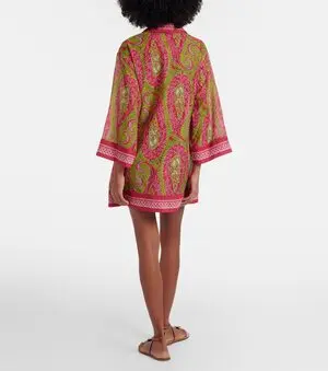 Etro Printed Cotton And Silk Tunic - Multicoloured