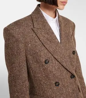 Brunello Cucinelli Double-breasted Wool-blend Jacket