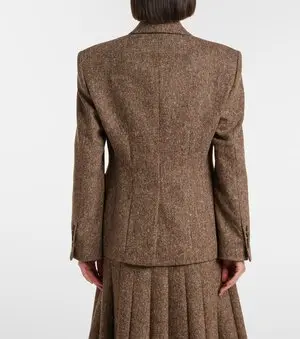 Brunello Cucinelli Double-breasted Wool-blend Jacket