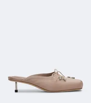 Simone Rocha Embellished Satin Mules