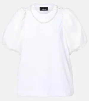 Simone Rocha Puff-sleeve Cotton Jersey T-shirt