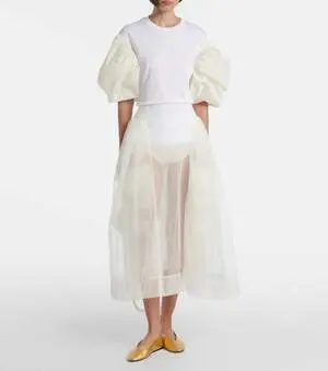 Simone Rocha Puff Sleeve T-shirt - White
