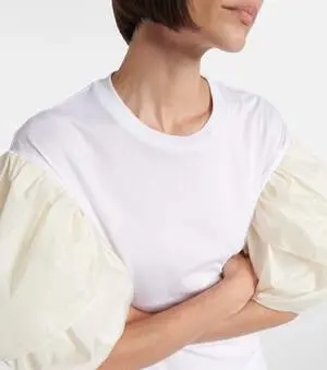 Simone Rocha Puff Sleeve T-shirt - White