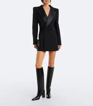 Saint Laurent Louis Leather Knee-high Boots