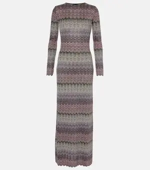 Missoni Open-back Lamé Maxi Dress - Multicoloured