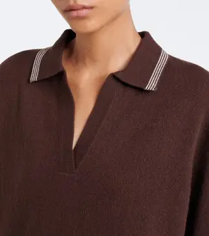 The Upside Coco Luna Cashmere-blend Polo Sweater