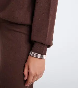 The Upside Coco Luna Cashmere-blend Polo Sweater