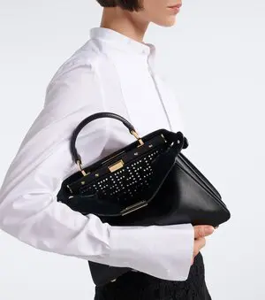 Fendi Peekaboo® Small Leather Top-handle Bag - Black