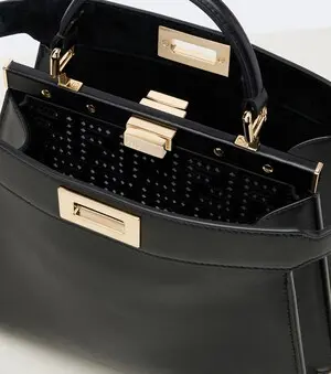 Fendi Peekaboo® Small Leather Top-handle Bag - Black