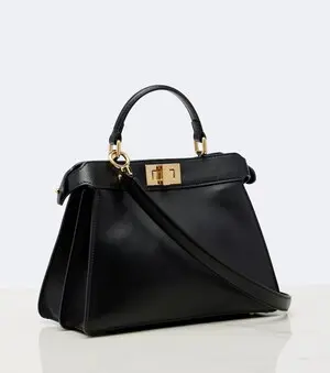 Fendi Peekaboo® Small Leather Top-handle Bag - Black