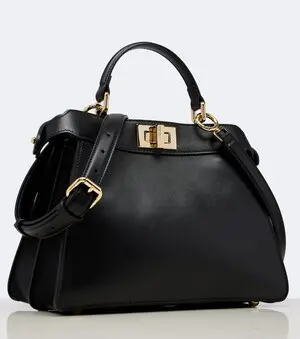 Fendi Peekaboo® Small Leather Top-handle Bag - Black