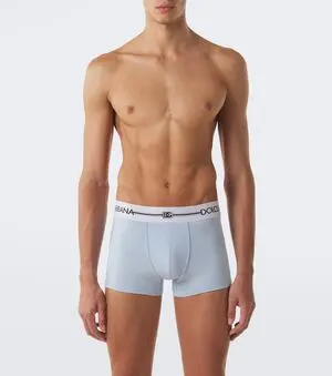 Dolce & Gabbana Set Of 3 Cotton-blend Jersey Briefs