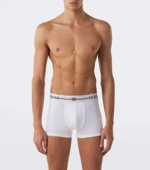 Dolce & Gabbana Set Of 3 Cotton-blend Jersey Briefs