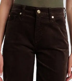 7 For All Mankind Lotta Cotton-blend Corduroy Flared Pants