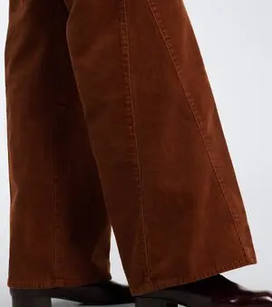 7 For All Mankind Lotta Cotton-blend Corduroy Wide-leg Trousers