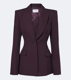 Alex Perry Virgin Wool Blazer - Purple